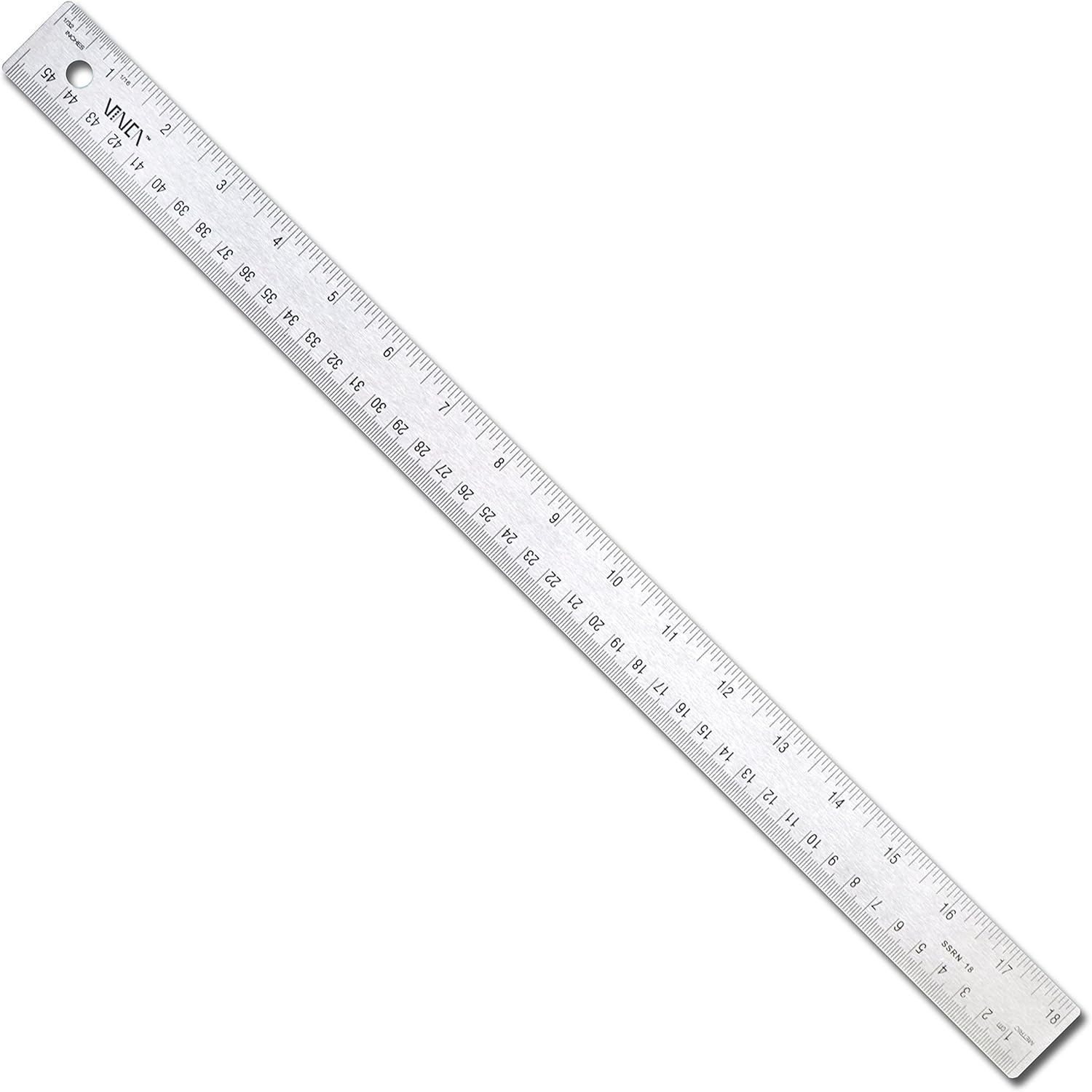 Amazon.com: VINCA SSRN-18 Stainless Steel Office Drawing Ruler 0-18 ...