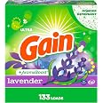 Amazon.com: Gain Powder Laundry Detergent, Lavender Scent, 133 Loads ...