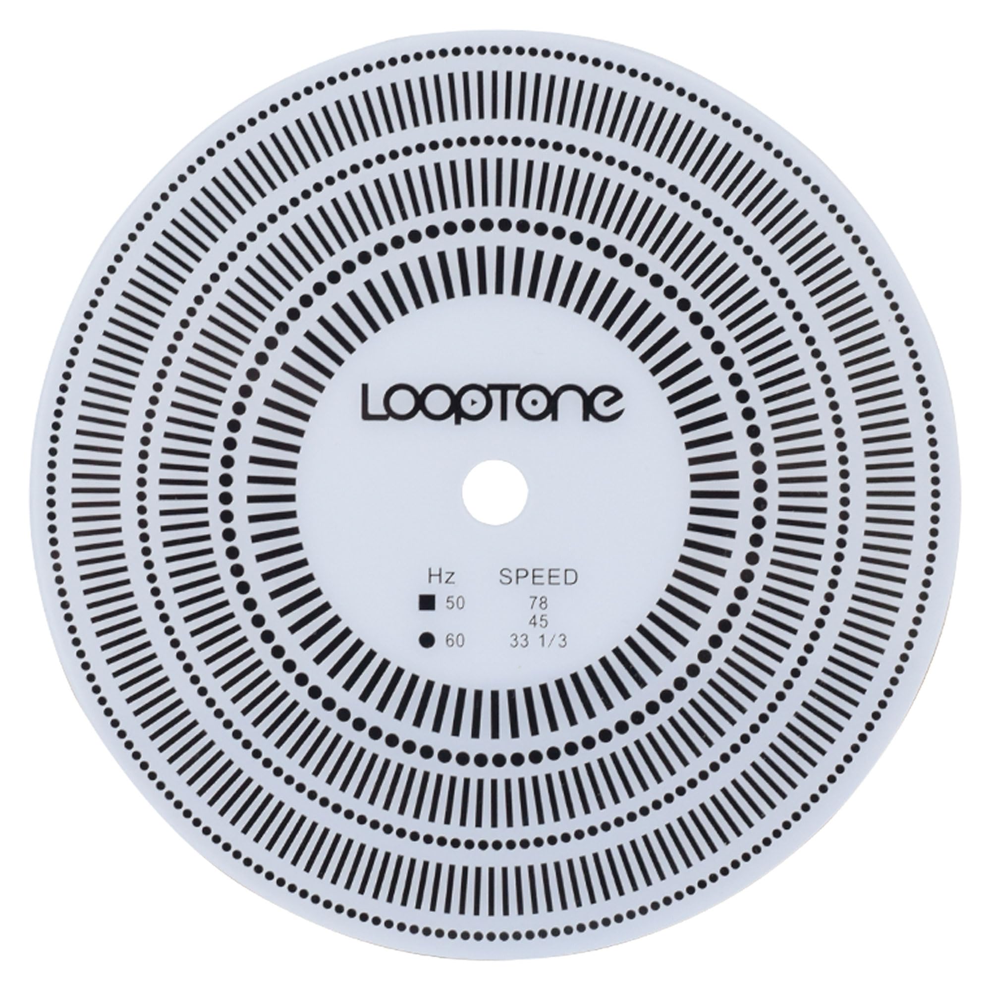 LoopTone LP Vinyl Turntables Tachometer Disc And Strobe Light ...