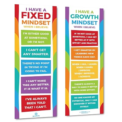 Buy Sproutbrite Growth Mindset Classroom Decorations - Banner Posters ...