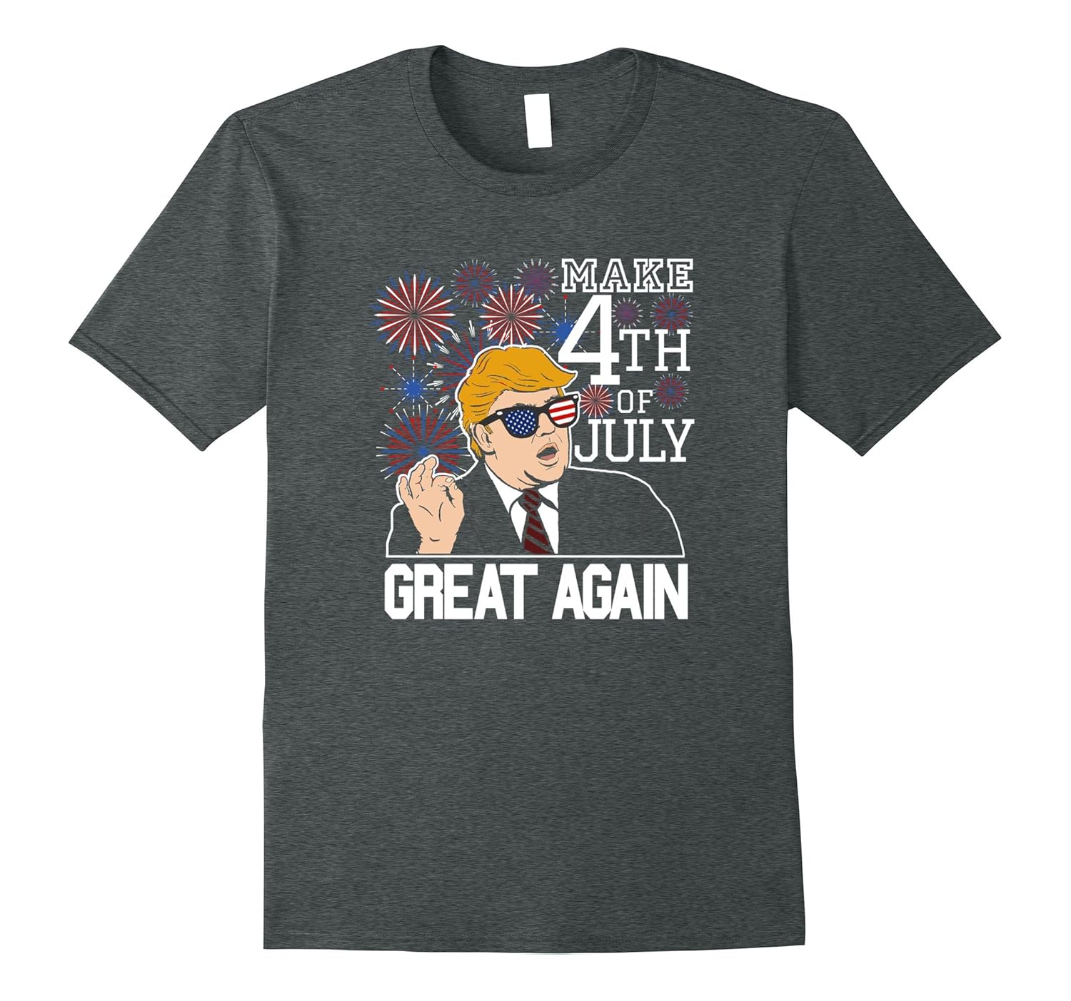Make 4th Of July Great Again Patriotic Trump Flag Shirt-4LVS – 4loveshirt