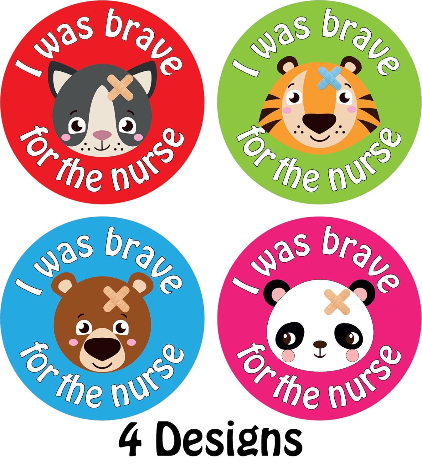 144 x 'I Was Brave For The Nurse' Bravery Reward Stickers, Nurses ...