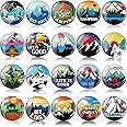 Amazon.com: Tondiamo 120 Pcs Funny Camping Outdoors Button Pins Bulk ...
