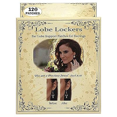 Buy Lobe Lockers Ear Lobe Support Patches & Stabilizers for Wearing ...