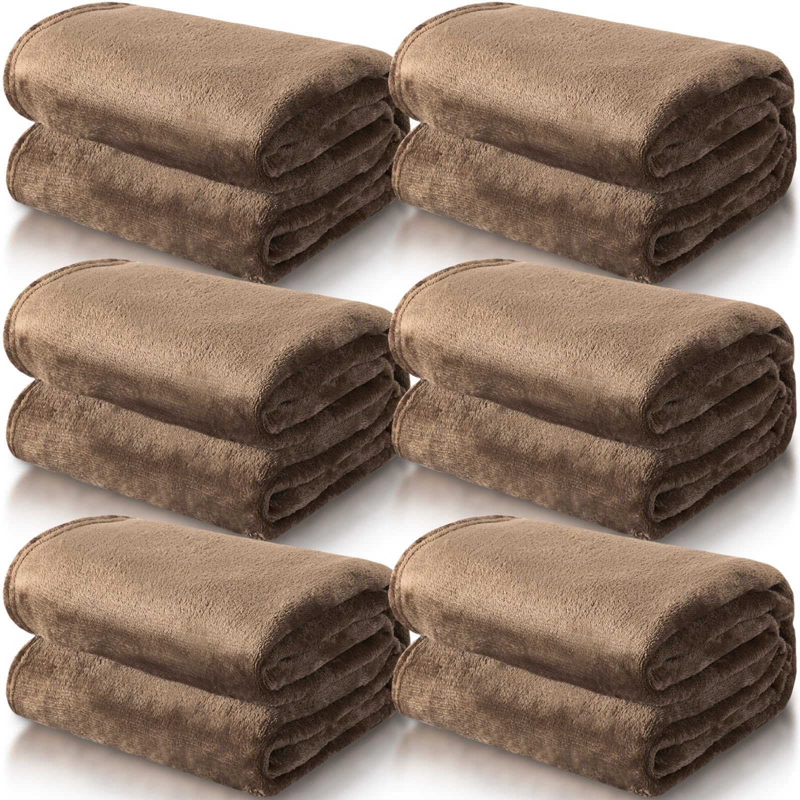 SmoothNovelty 6 Pcs Fleece Sleepover Blankets for Girls Soft Fuzzy ...