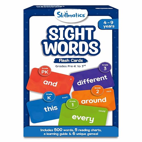 Skillmatics Flash Cards - 500 Sight Words for Preschool (Pre-K ...