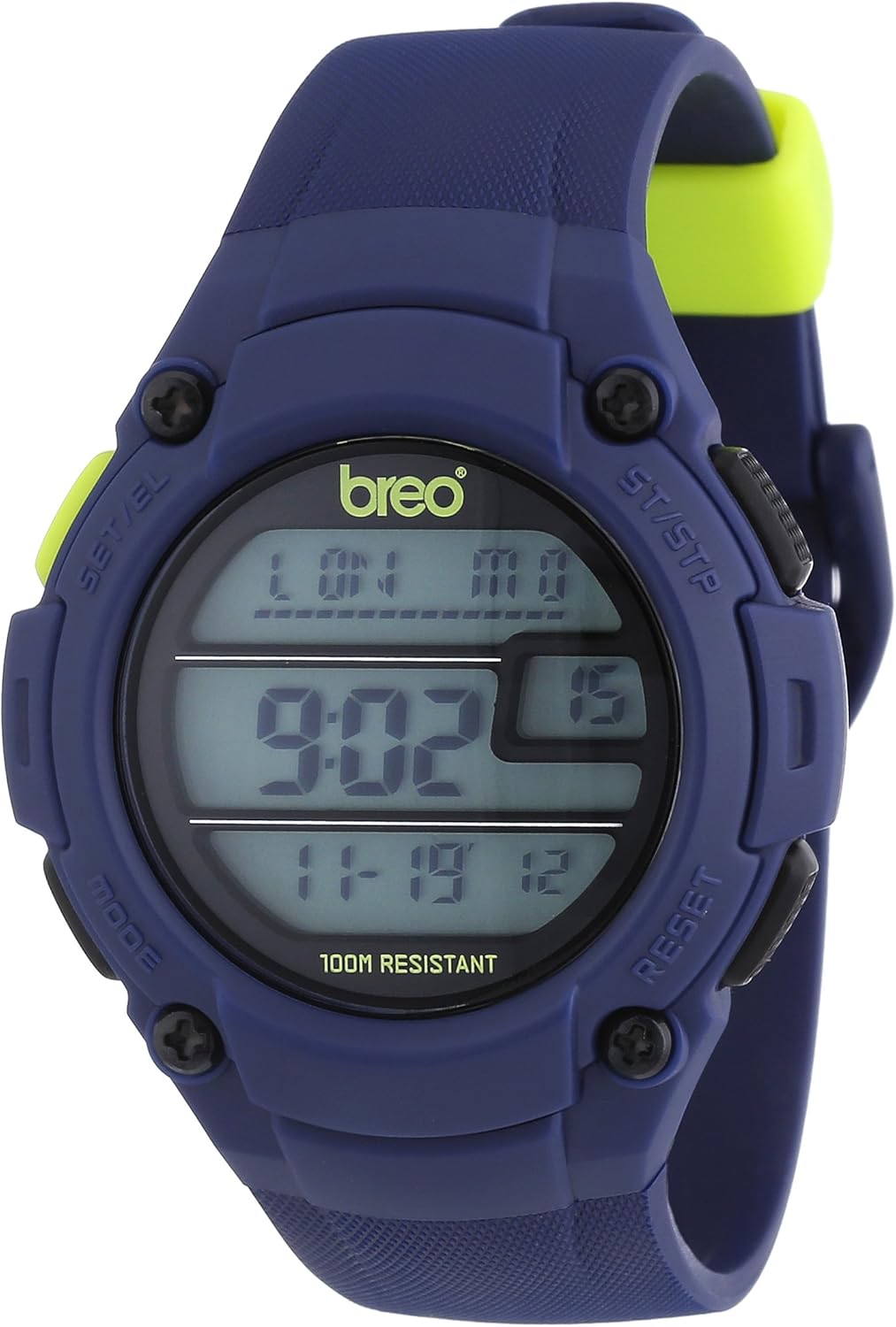 Breo Zone Unisex Digital Watch with Blue Dial Digital Display and Blue ...