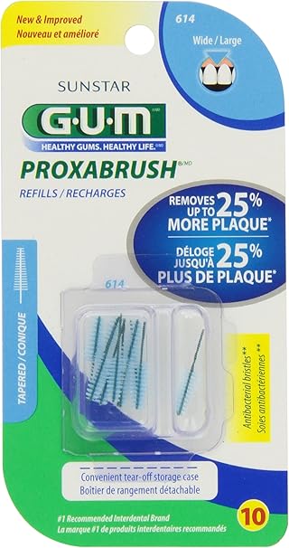 GUM Original Proxabrush Refill Tapered Wide 10 count: Amazon.ca: Beauty