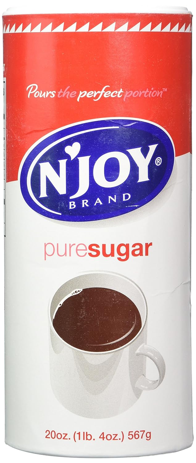 Amazon.com : Njoy Sugar, 20 Oz. Canisters, Pack Of 3 : Sugar Products ...