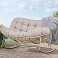 Amazon.com : Grand patio Rocking Chair Outdoor, Oversized Papasan ...