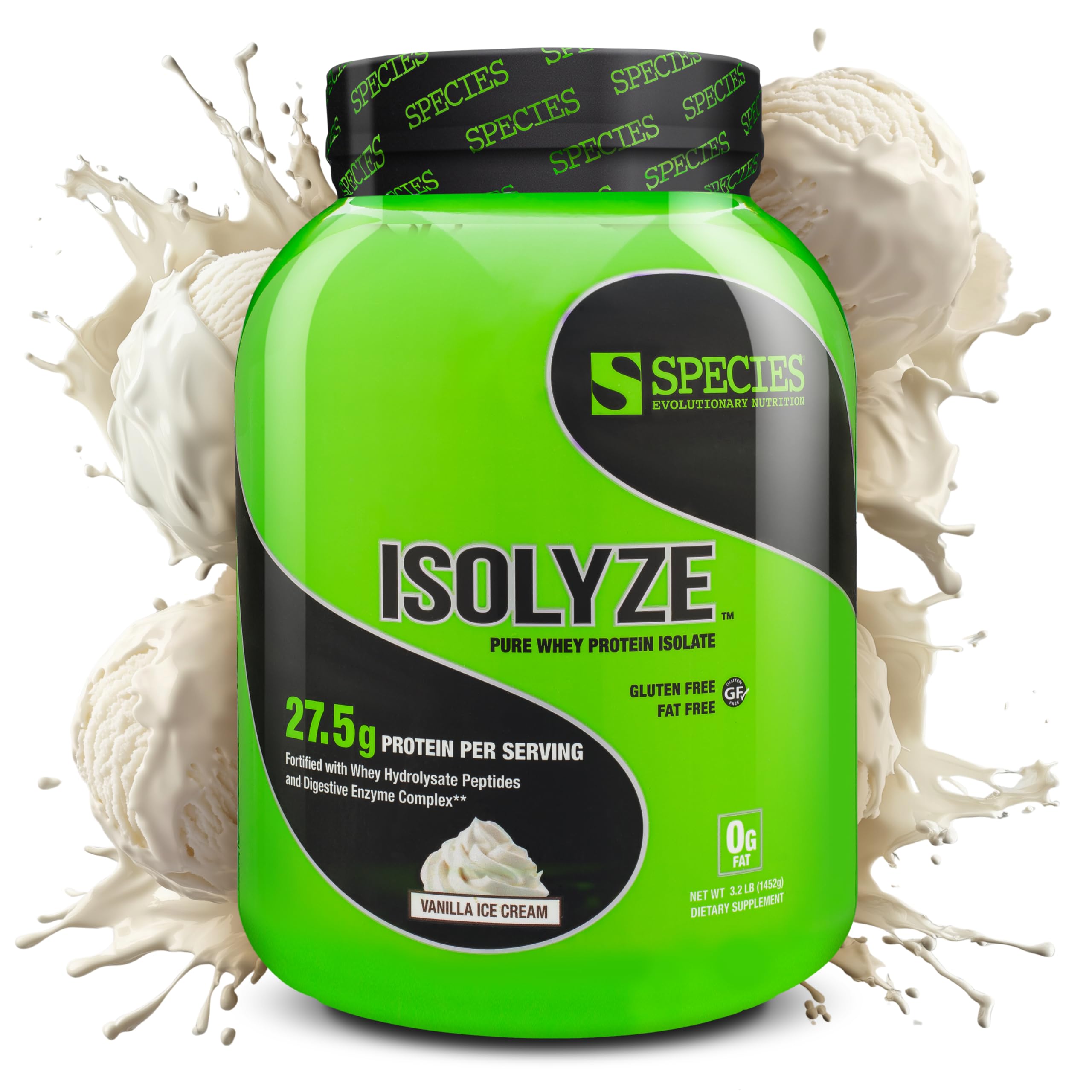 Species - Isolyze Whey Protein Powder (Vanilla Ice Cream) - SuppCo