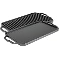 Amazon.com: Lodge Cast Iron Chef Collection Rectangular Reversible ...