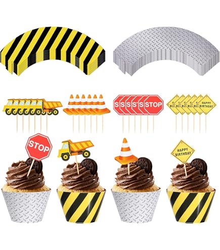 Construction Signs Cupcake