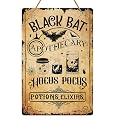 Amazon.com: D24TIME Black Bat Apothecary Vintage Retro Sign Hocus Pocus ...