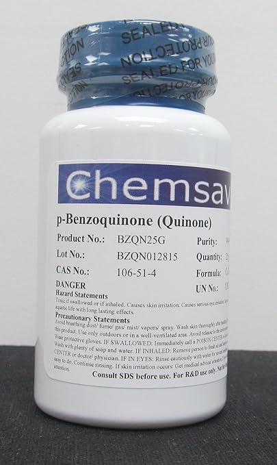 p-Benzoquinone (Quinone), 99+%, 25g: Amazon.com: Industrial & Scientific