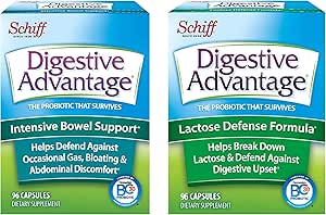 Amazon.com: Digestive Advantage 96 Capsules Intensive Bowel Support ...
