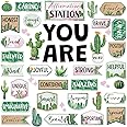 Amazon.com : Weekgrat 45pcs Cactus Affirmation Station Bulletin Board ...