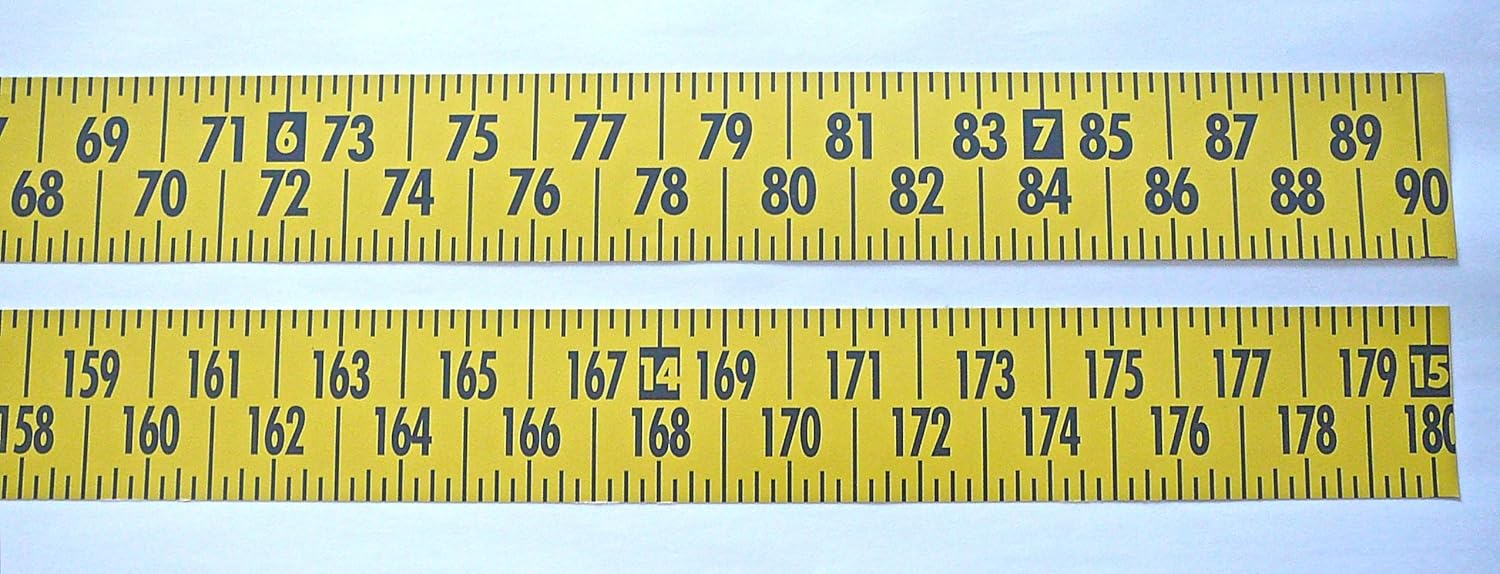 Amazon.com: Extra Wide Ruler – Adhesive Backed – 3 Inch Wide X 180 Inch ...