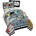 Amazon.com: Jay Franco Star Wars Classic Grid 4 Piece Twin Bed Set - Includes Reversible ...