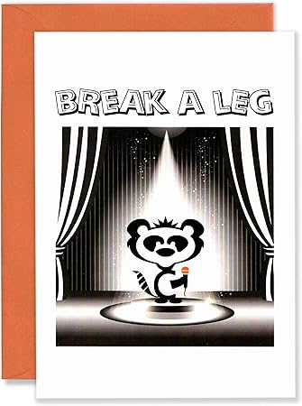 Break a Leg, Pack of 5 Break a Leg Greetings Cards - Humorous (Good ...