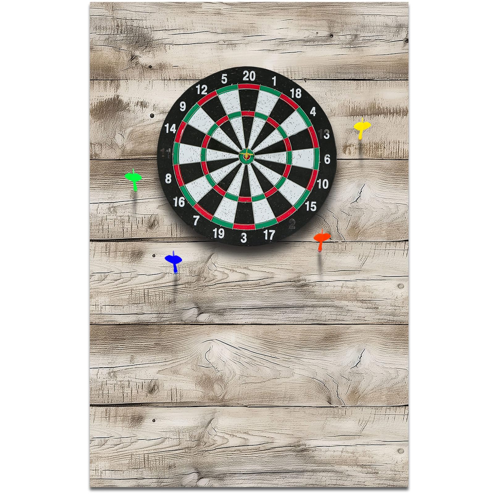 Hahafelt Felt Wood Grain Dart Board Wall Protectors Square Dart Board ...