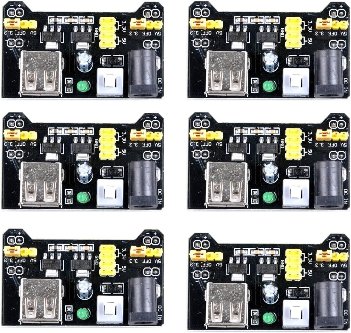 UCEC MB102 3.3V 5V Breadboard Power Supply Module for Arduino Board ...