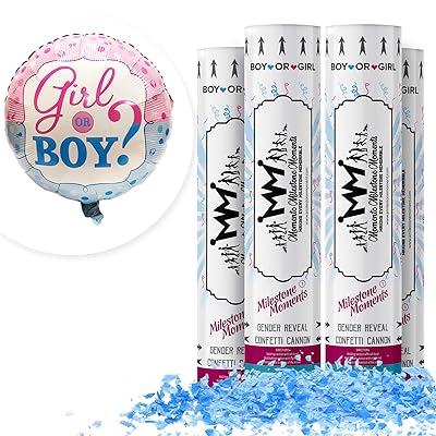 Gender Reveal Party Pack - Includes Confetti Cannons Nepal | Ubuy