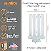 Sunlite 41760 FML27/65K/2PK Quad Tube Plug-in Compact Fluorescent Lamp ...