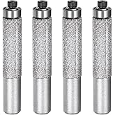 uxcell 2 Pcs Diamond Profile Straight Router Bit 8mm Dia 1/2" Shank 46 ...