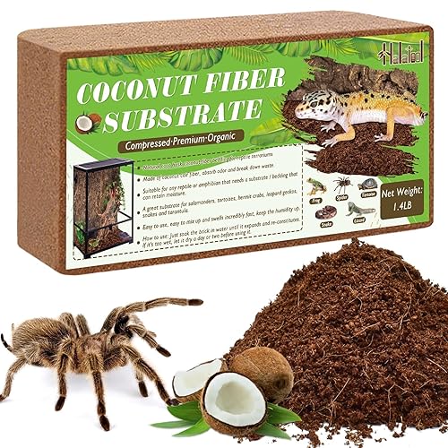 Halatool 1.4LB Coconut Fiber Substrate for Reptile Bedding Natural ...