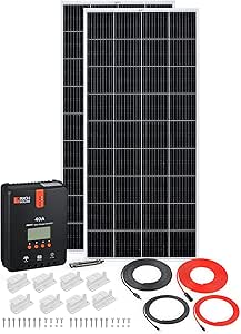 Amazon.com : RICH SOLAR 400 Watt 12V Solar Kit Contains 2 high Efficiency 200W Monocrystalline ...