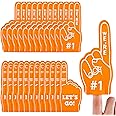 Amazon.com: Sinmoe 24 Pcs Mini Foam Finger Baseball Fan Mini Foam ...