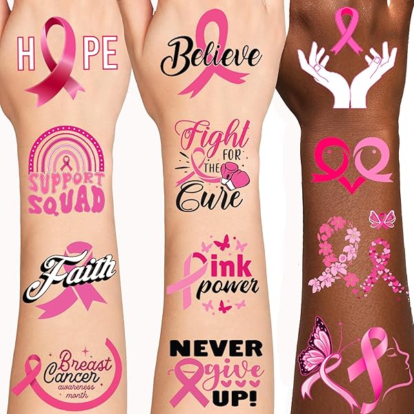 Strength Ribbon Tattoos Breast Cancer Tattoos