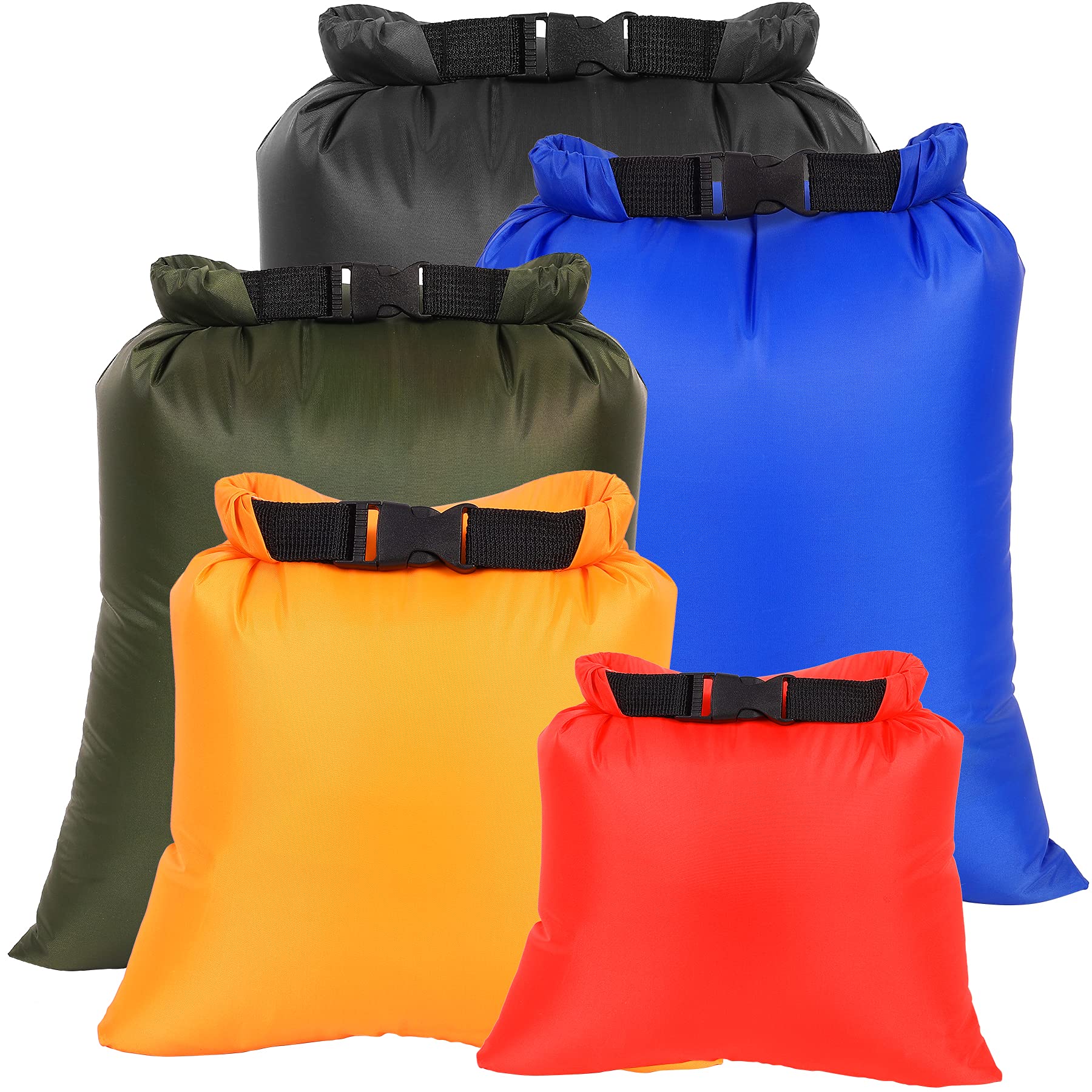 Dry Bags Waterproof Set, 5 Packs Ultralight Waterproof Bags Small Stuff ...