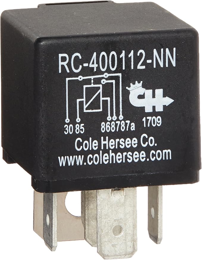 Cole Hersee RC-400112-NN-BX Relay (Form_C 12V Bracket), Solenoids ...