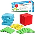 Simply Magic 131 PCS Foam Base Ten Blocks for Math - Place Value Blocks ...