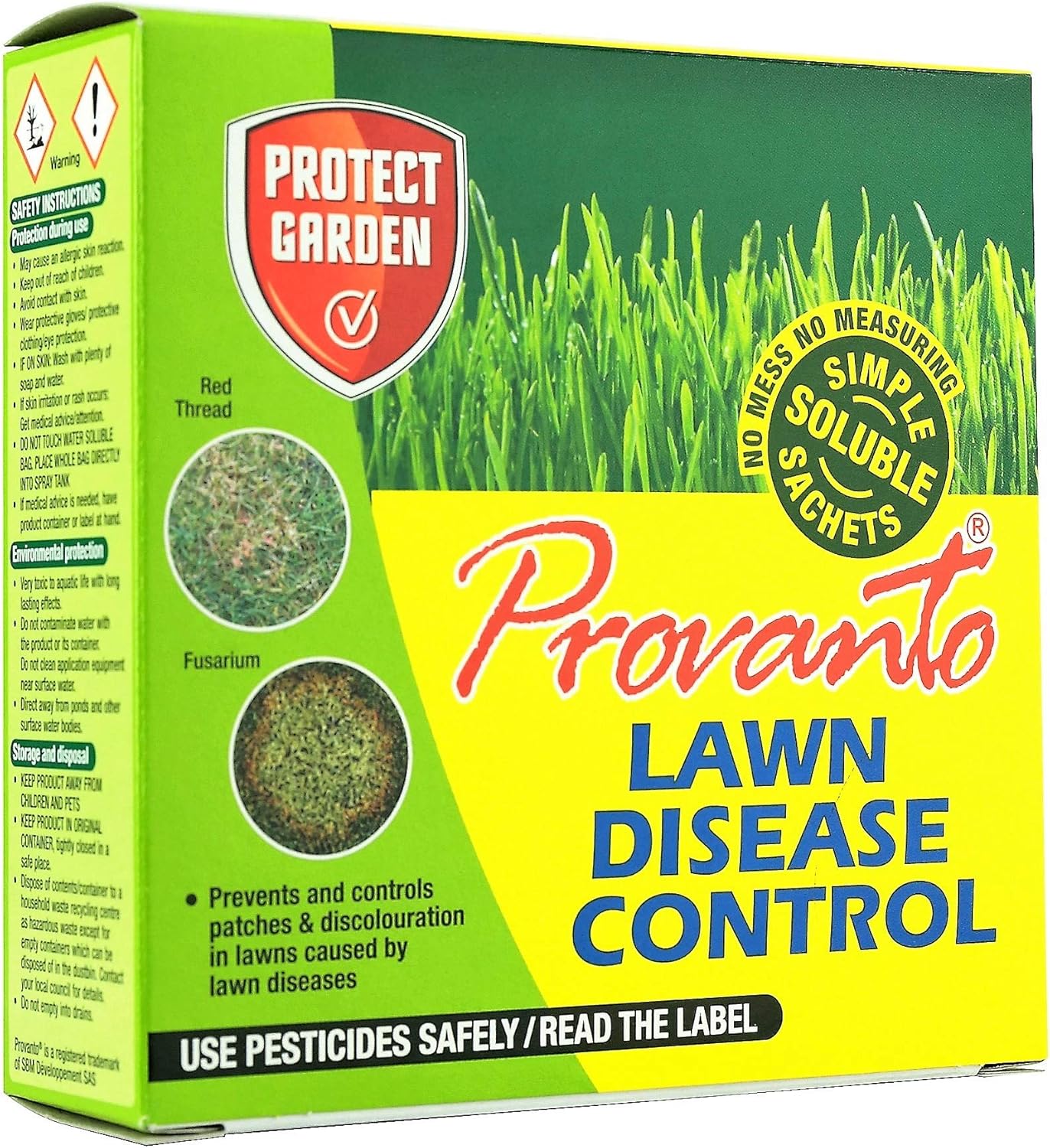 Provanto 86600252 Lawn Disease Control, Fungicide Drop&Go Sachet, 3PK ...