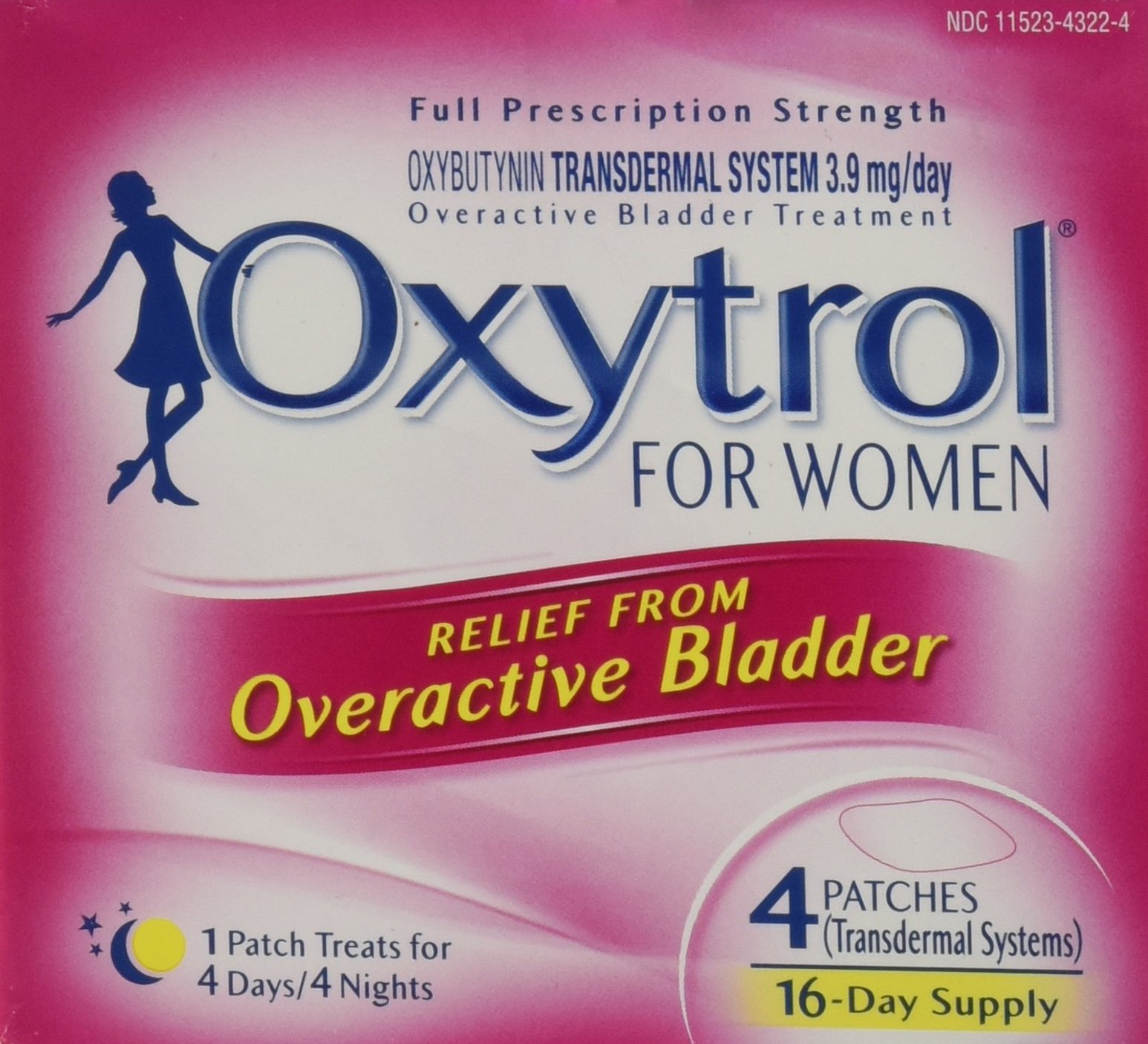 Amazon.com: Oxytrol for Women Overactive Bladder Transdermal Patch, 4 ...