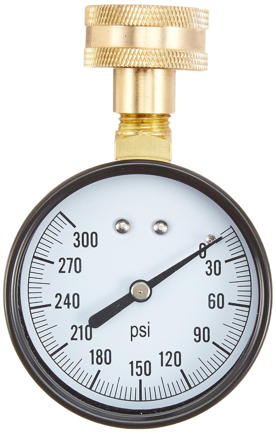 PIC Gauge HOSE 2.5” Dial, 0/300 psi Range, 3/4” Female Copper Alloy ...