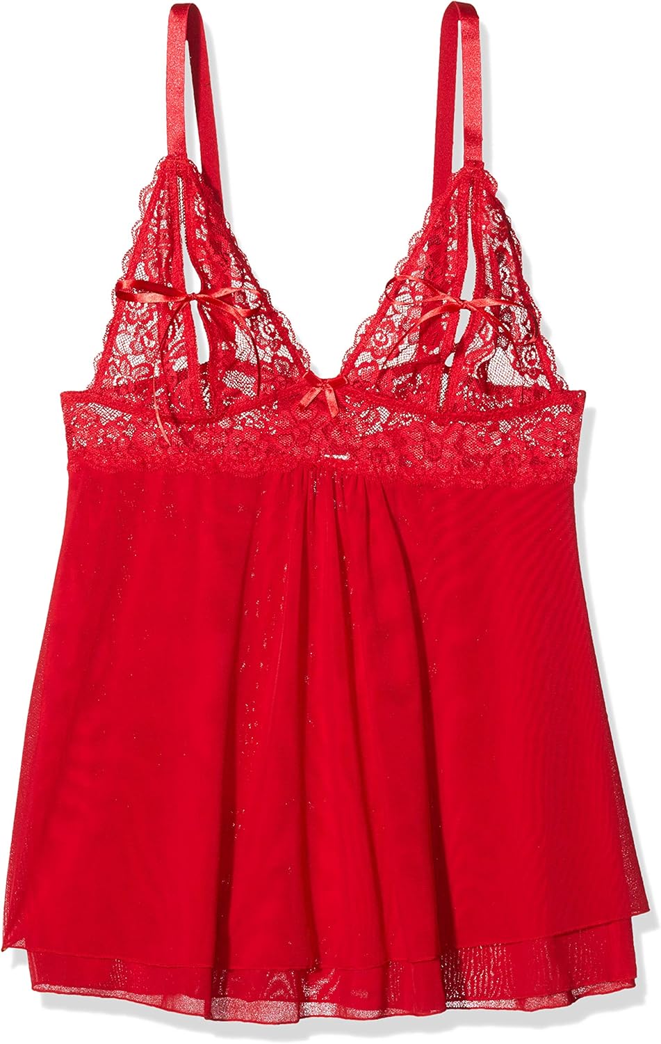 Cottelli Collection Babydoll With Half Open Cups, Red, XL – BigaMart