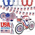 Amazon.com: MOVINPE Patriotic Bike Decor Set 4th of July Bicycle ...