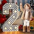 Amazon.com: imprsv Marquee Numbers Racing 2nd-Birthday Decorations: 3ft ...