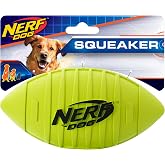 Amazon.com: Nerf Dog Football Dog Toy with Interactive Treat Feeder ...