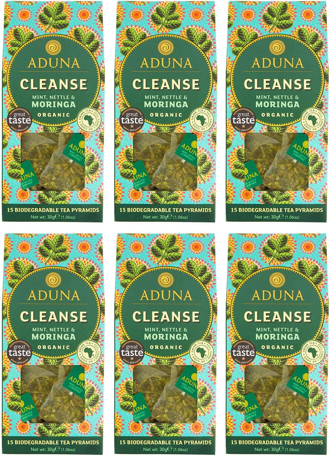 Aduna Cleanse | Super-Tea | Moringa, Mint & Nettle | Organic | 15 ...