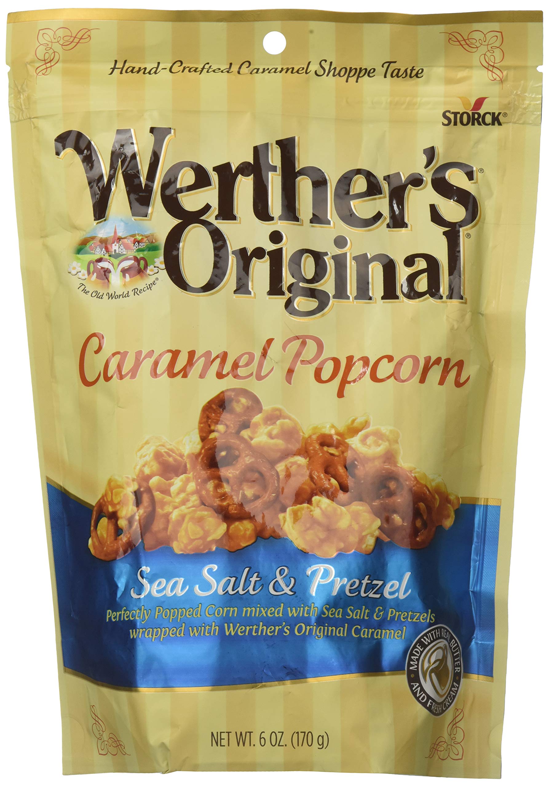 Amazon.com: Werthers Original Sea Salt Popcorn, Caramel and Pretzel, 6 ...
