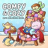 Cozy Friends - Bold and Easy: Coloring Book for Adults & Teens & Kids ...