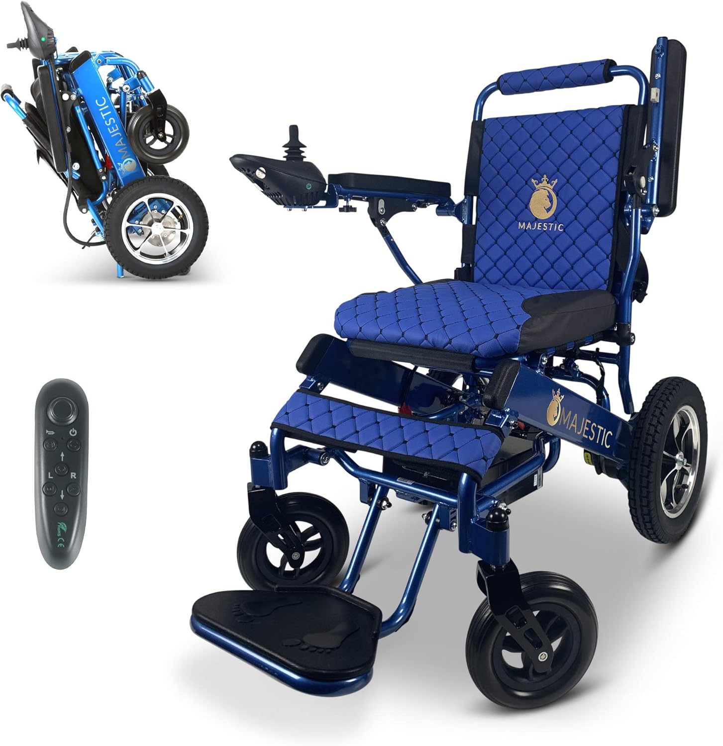 Amazon.com: 2021 New Lightweight Electric Wheelchair - Remote Control ...