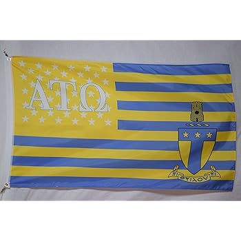 Amazon.com : Alpha Tau Omega USA Letter Fraternity Flag Greek Letter ...