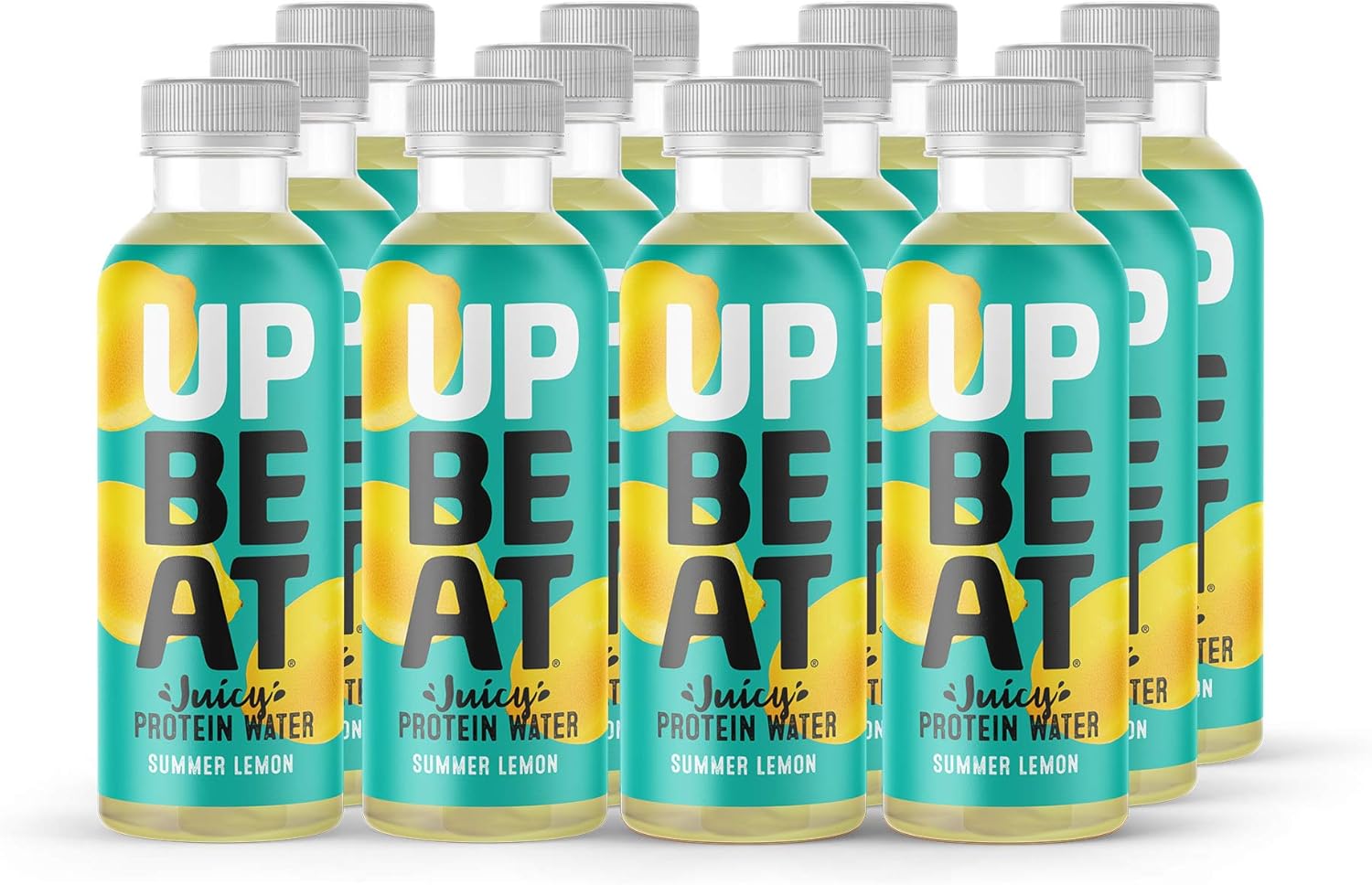 UPBEAT – Juicy Protein Water, 12x 500ml, Summer Lemon, Low Calorie ...