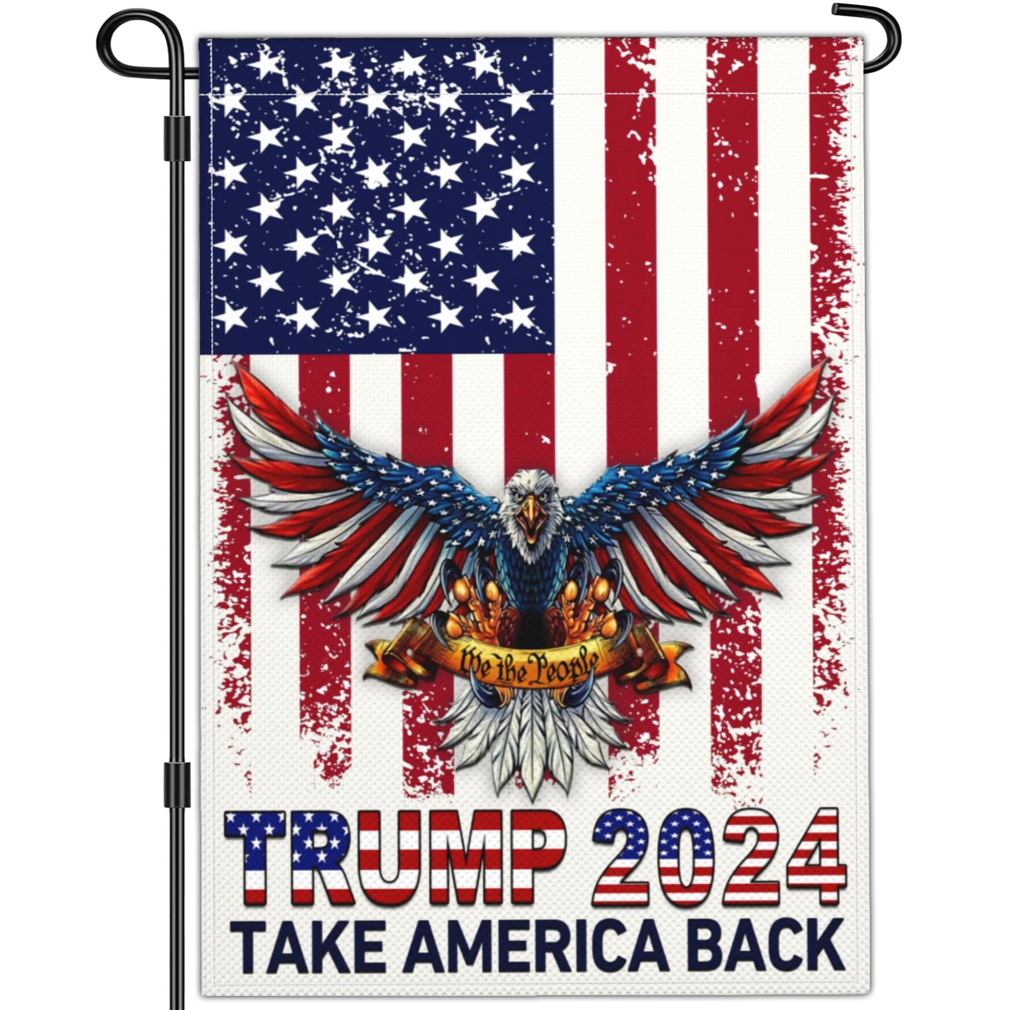 NASIAN Trump Vance 2024 Garden Flag Trump Vance Yard Signs 2024 Take America Back Garden Flag ...